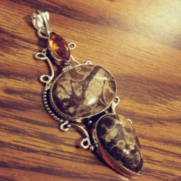 Jewelry | Turtella Jaspercitrine Pendantkp2158 | Poshmark